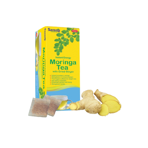 Moringa Tea bags with Dried Ginger – Sarang